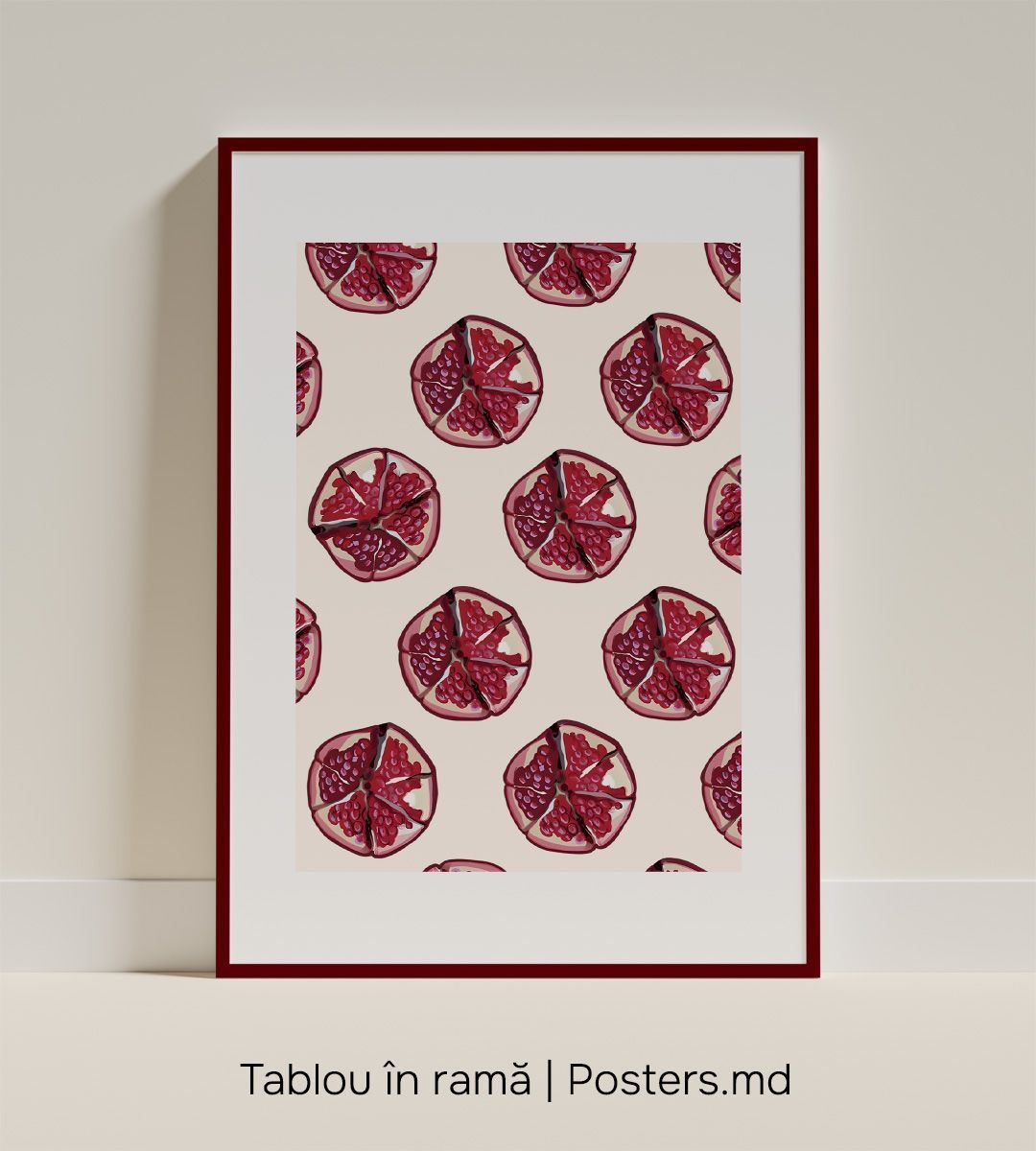 Textura desenată manual de rodie tăiată - Posters.md — fototapet ...
